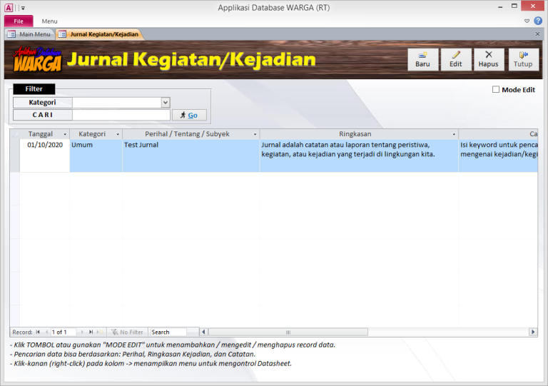 Software.web.id - Aplikasi Database WARGA